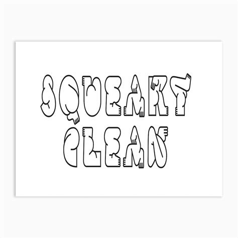 Image result for Squeaky-Clean Word Art