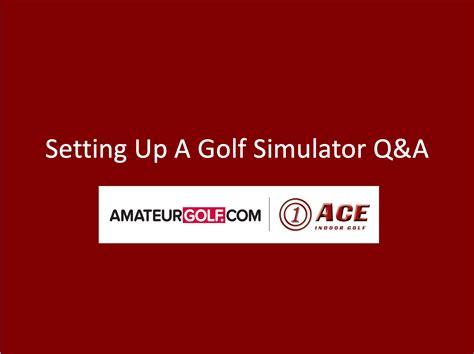 Image result for Golf Simulator Computer Set Up