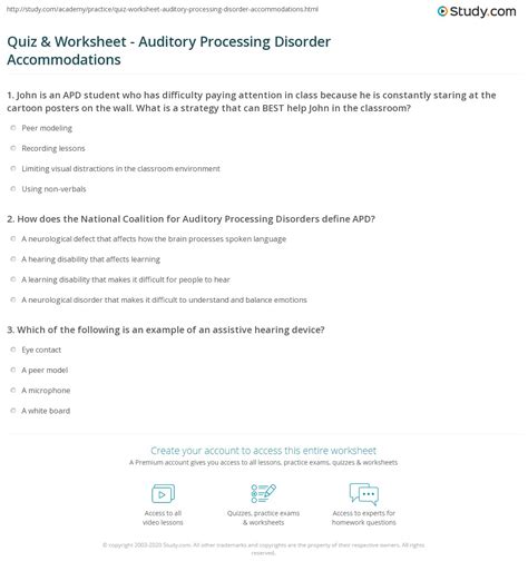 Auditory Processing Disorder Test Flow - Face Surgery