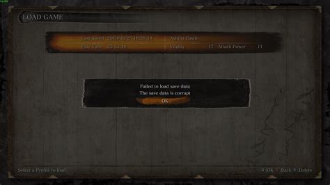 Image result for Corrupted Save File Screen