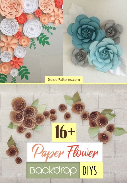 Image result for DIY Paper Flower Backdrop