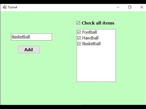 Image result for Visual Basic CheckedListBox