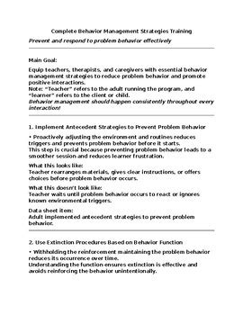 Image result for Behavior Management Training