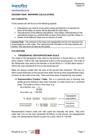 Image result for Calculation of Gradient Geography Grade 12
