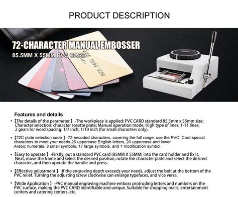 Image result for PVC Card Embossing Machine