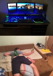 Image result for Meme Computer Setup