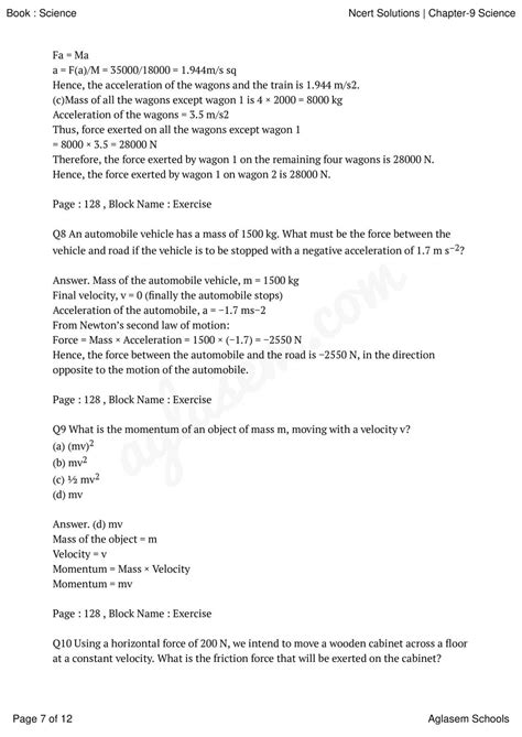 Image result for Class 9 Science Ch. 8 Question. Answer