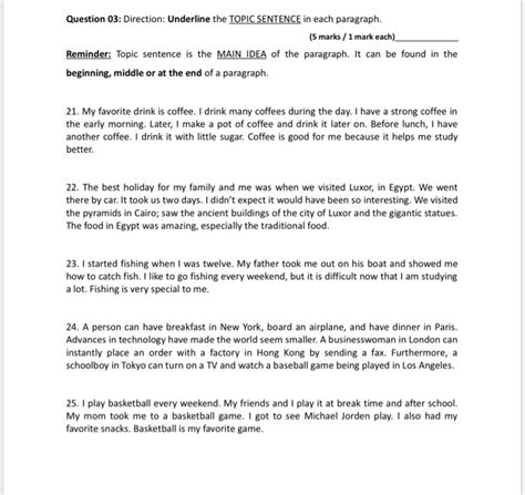 Image result for Example of Paragraphs and Underline