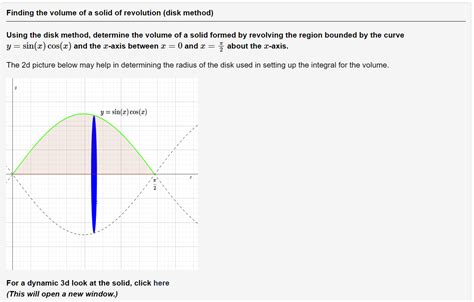 Image result for Volume Using Disk Method