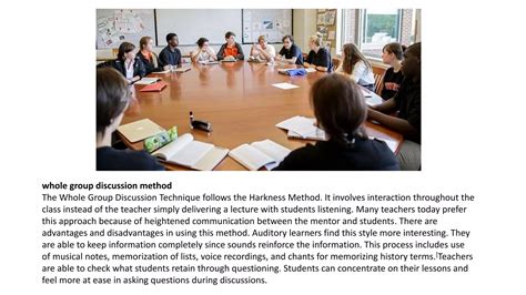 Image result for Harkness Discussion Method