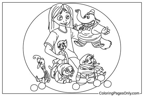 Image result for Inside Out 2 Coloring Pages Printable