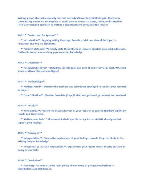 Image result for Examples of Good Abstracts