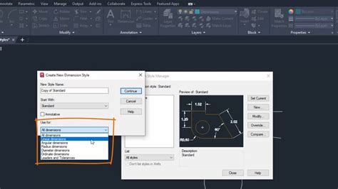 Image result for Dimension Style Editor AutoCAD