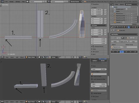 Image result for Objects in Blender Using Curve Modifier