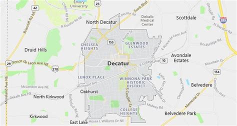 Image result for Where Is Decatur GA On Map