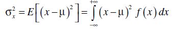 Image result for Continuous Probability Function Variance Formula
