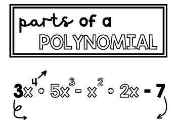 Image result for Polynomial Vocabulary Examples