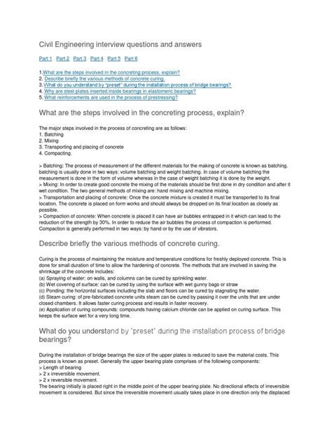 Image result for Civil Engineering Interview Questions PDF