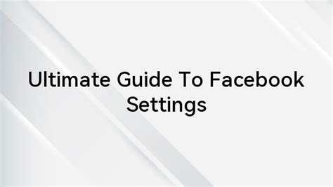 Image result for Facebook Setting Tutorial