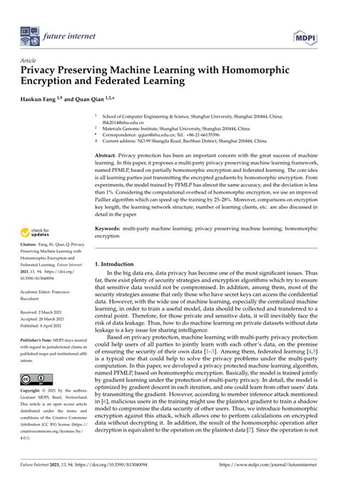Image result for Homomorphic Encryption Machine Learning
