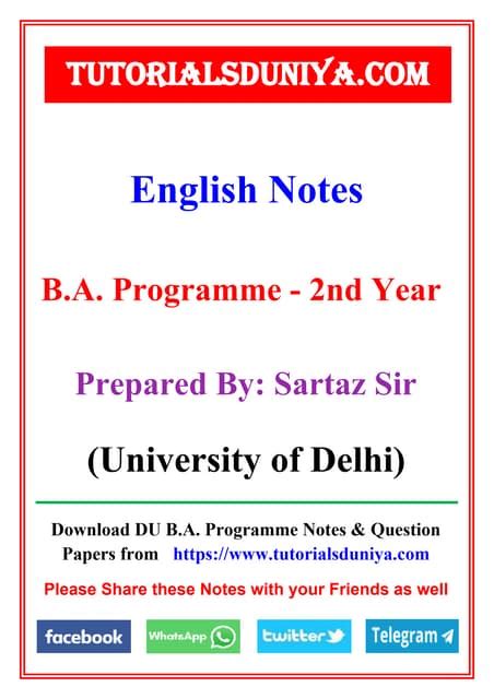 Image result for Free Notes BA Programme Free Notes