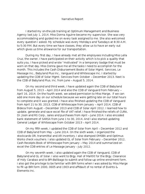 Image result for Narrative Lab Report Example