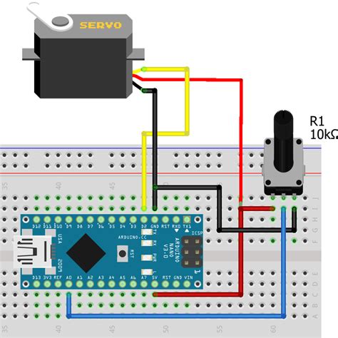 Image result for Servo Potentiometer Arduino Code