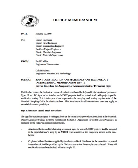 Image result for Memorandum Report Sample