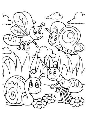 Image result for Insects Coloring Pages