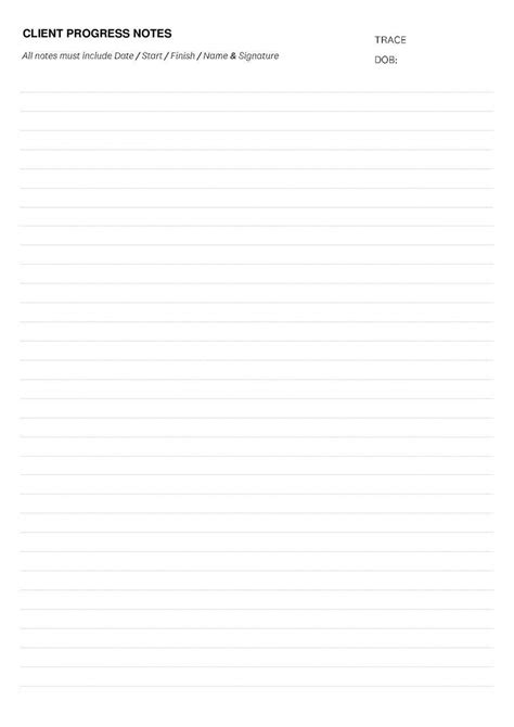 Image result for Client Notes Template Example
