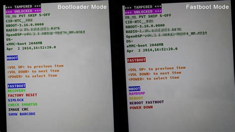 Image result for Bootloader Menu Android