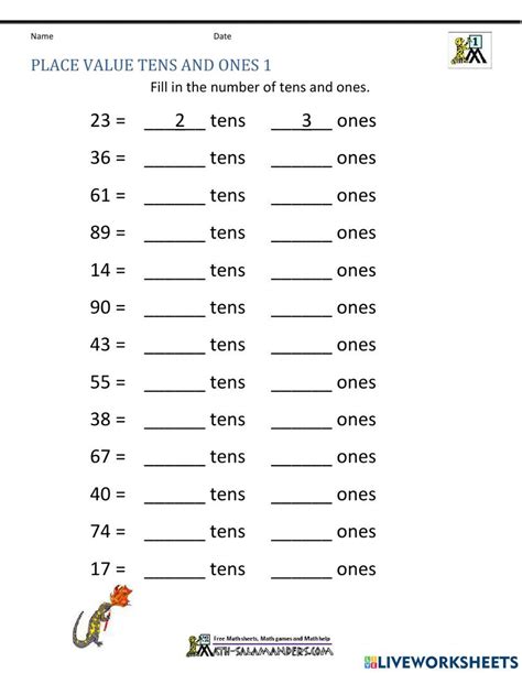 Image result for Math Place Value Worksheets
