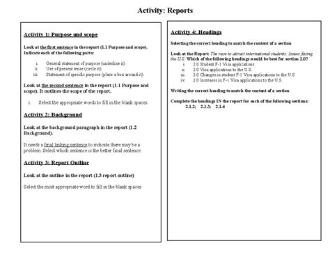 Image result for Report Writing Activity
