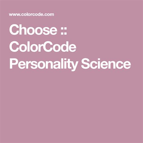 Image result for Color Code Personality Science Test