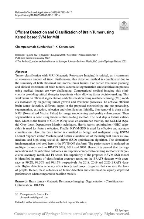 Image result for Brain Tumor Detection Classification Using SVM