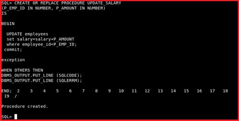Image result for Oracle Procedure Examples