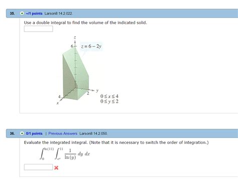 Image result for Volume Double Integral Calculus Problems
