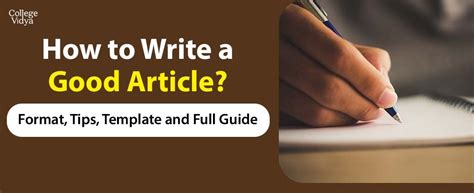 Image result for Writing an Article Format