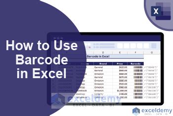 Image result for How to Create Barcode Using Excel