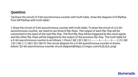 Image result for Truth Table of Asynchronous Counter