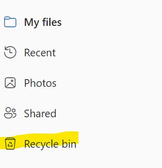 Image result for Restore or Remove Files One Drive Alert