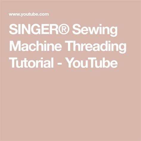 Image result for YouTube Singer Machine Centering Thread