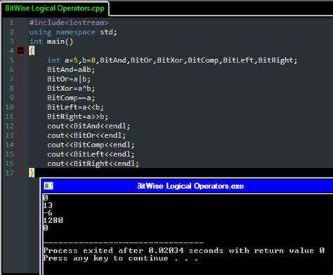 Image result for Logical Bitwise Operators