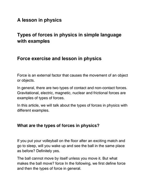 Image result for Force Simple Definition Physics