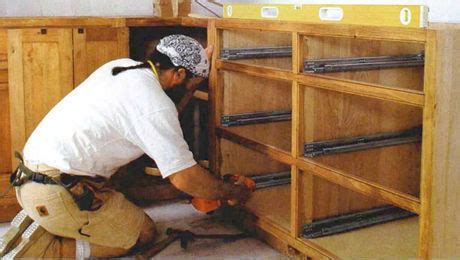 Image result for Installing Kitchen Cabinets