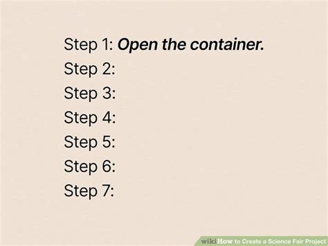 Image result for Step by Step Science Project