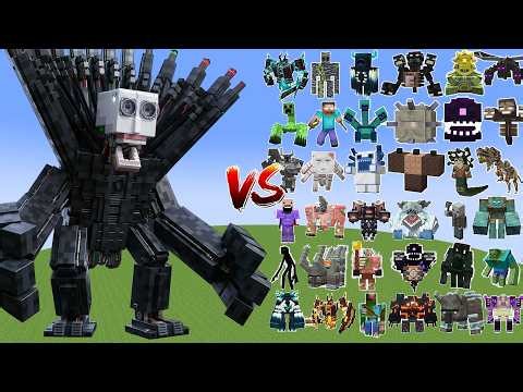 SELF AWARE ROBOT VS ALL BOSSES IN MINECRAFT