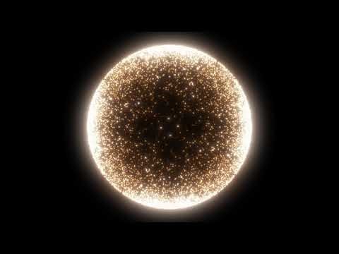 Golden Particles Sphere glowing frame border overlay effect | Free To Use