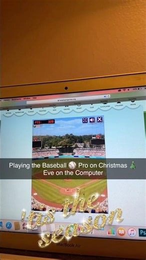 Playing the Baseball ⚾️ Pro on Christmas 🎄 Eve on the Computer