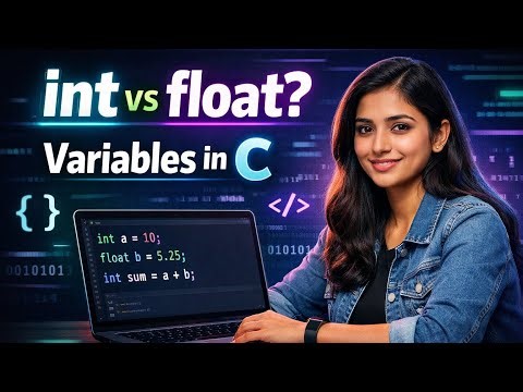 Variables & Data Types in C | int vs float | DevVybe